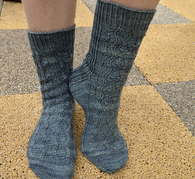Ravelry: Salamandre Socks pattern by Christine Monnard