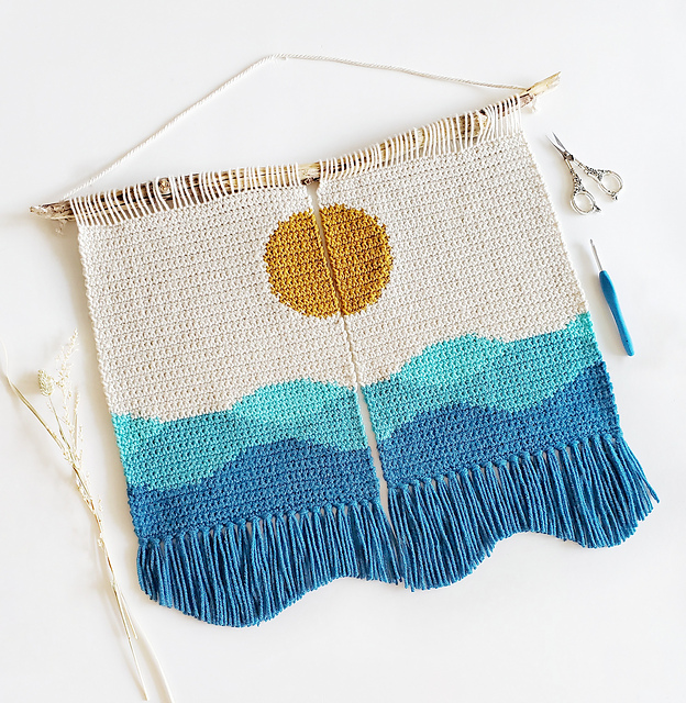 Ravelry: The Seaside Wall Hanging pattern by Love & Stitch