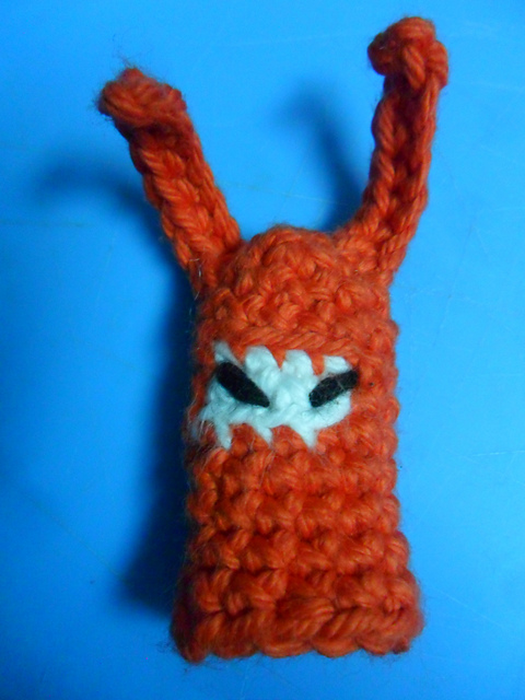 Ravelry: Ninja Bunny Finger Puppet pattern by Jenn Lovecurry