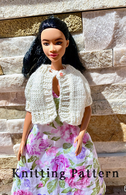 Ravelry: Barbie doll Blossom Cardigan pattern by Evelyn Chiu