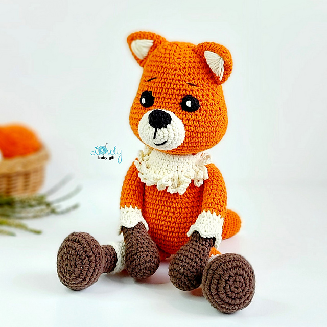Ravelry: Fox with a collar amigurumi animal pattern by Viktorija Dineikiene