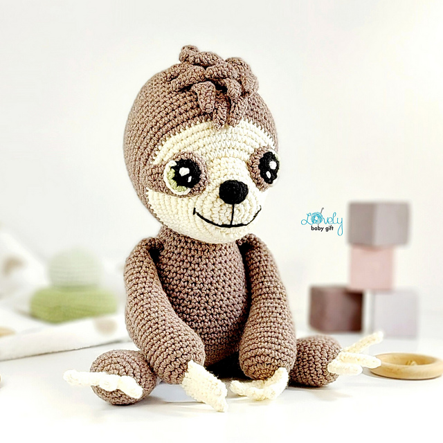 Ravelry: Baby Sloth Amigurumi Animal pattern by Viktorija Dineikiene