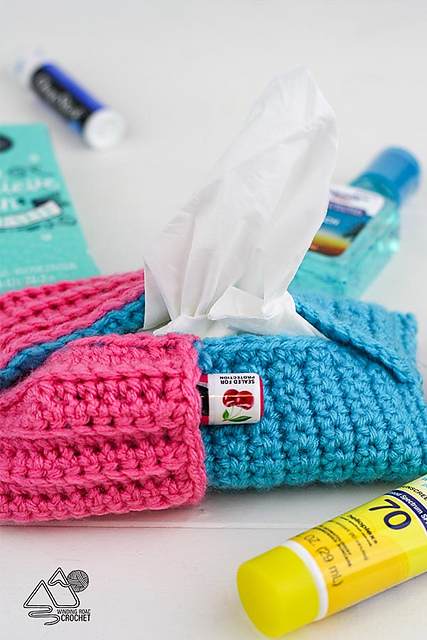 Ravelry: Pocket Tissue Pouch pattern by Lindsey Dale