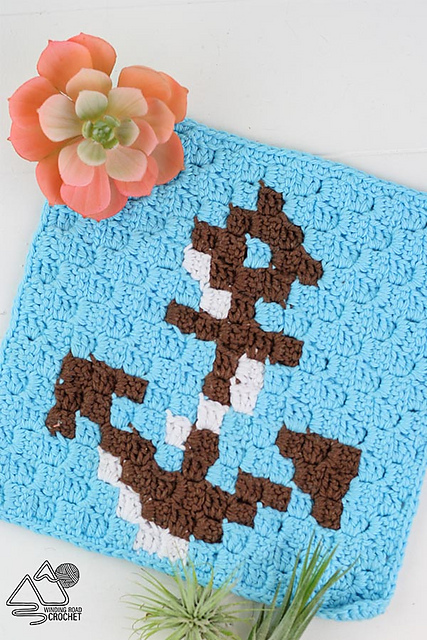 Ravelry: Anchors Aweigh C2C Graph pattern by Lindsey Dale