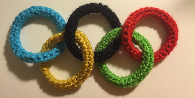 Ravelry: Intertwined Crochet Olympic Rings pattern by Linnea Rylander