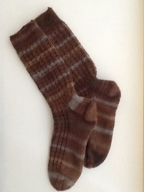 Ravelry: Waffle stitch socks pattern by L Schneemeyer