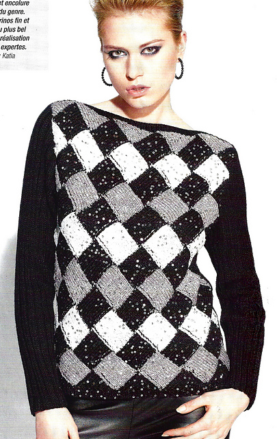 Ravelry: # 15 Pull à losanges pattern by Fil Katia