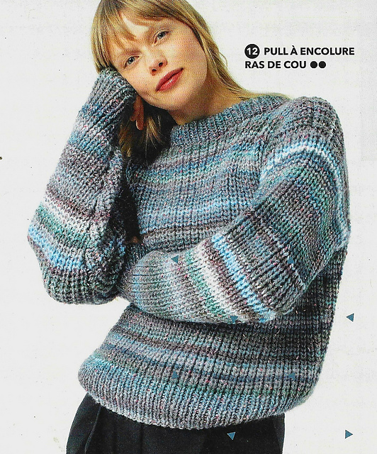 Ravelry: # 12 Pull encolure ras de cou pattern by Rico Design