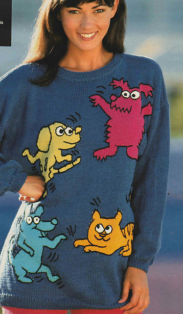 Ravelry: # 34 Pull avec motifs de Keith Haring pattern by Sandra Magazine