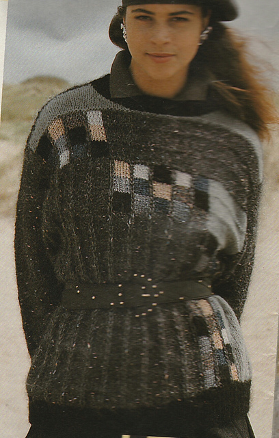 Ravelry: # 30 Pull à damiers pattern by Sandra Magazine