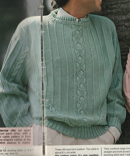Ravelry: # 33 Mint Green Sweater pattern by Sandra Magazine