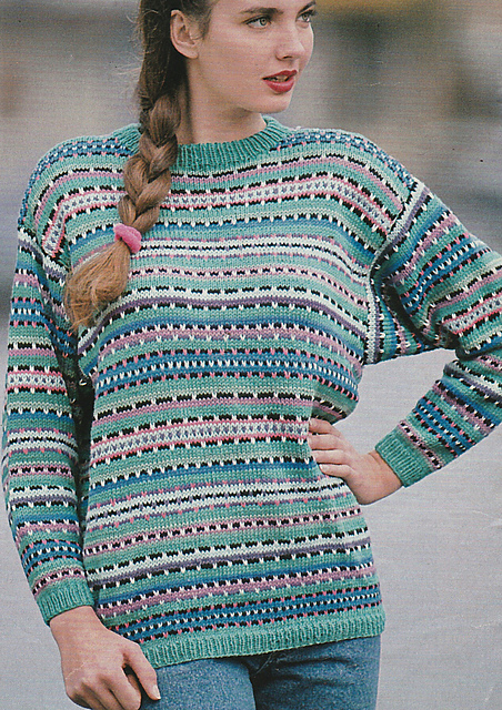 Ravelry: # 05 Pull à mini-rayures pattern by Sandra Magazine