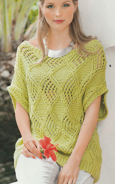 Ravelry: # 09 Pull aux losanges ajourées pattern by Sabrina/Sandra team ...