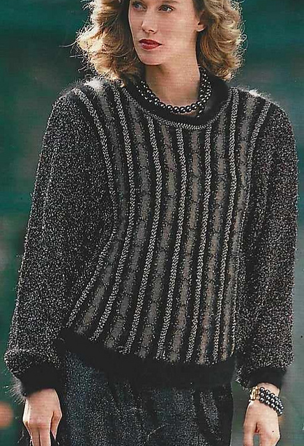 Ravelry: # 40 Pull à rayures verticales pattern by Sandra Magazine