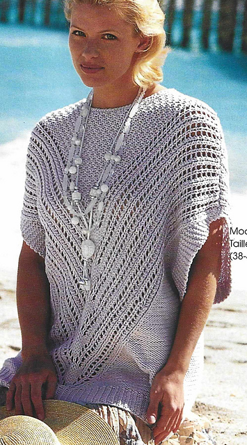 Ravelry: # 19 Pulli in Flieder pattern by Diana Magazine