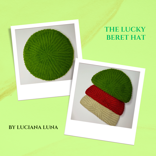 Ravelry: The Lucky Beret Hat pattern by Luciana Luna
