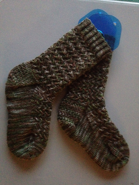 Ravelry: Diagonal Slip Stitch Socks pattern by Sarah Staiti-West