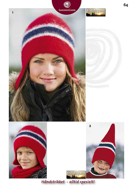 Ravelry: Kit 64 Tovet lue pattern by Sandnes Design