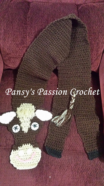 Ravelry: Cow Scarf pattern by Pansy's Passion Custom Crochet