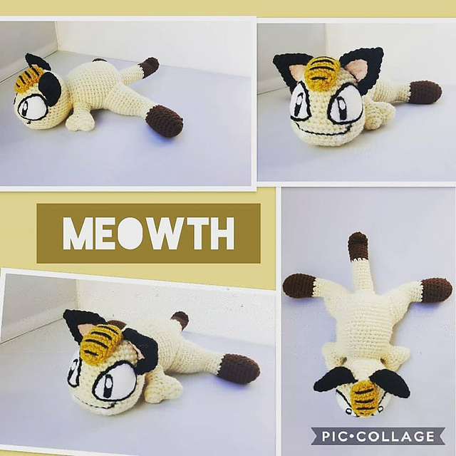 Ravelry: Meowth Pokemon Amigurumi pattern by Rachel Strutman