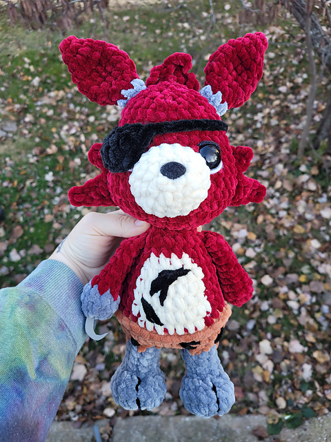 Ravelry: FNAF Foxy pattern by Rachel Strutman