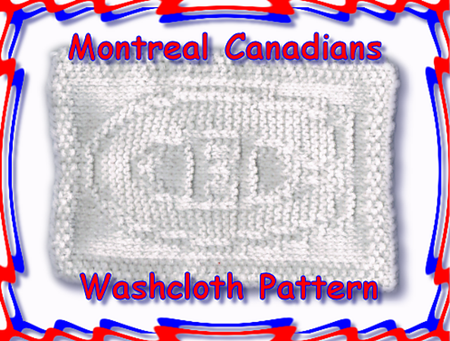 Ravelry: Montreal Canadiens Washcloth Knitting Pattern pattern by Tisha ...