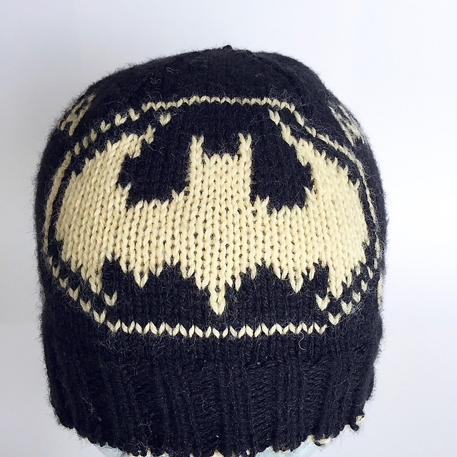 Ravelry: Dark Hero reversible beanie pattern by Level Up Nerd Apparel