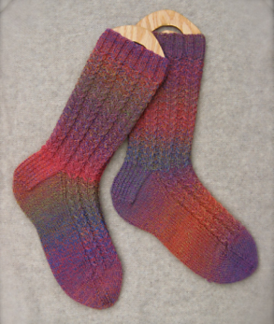 Ravelry: Slipped & Twisted Knitted Socks pattern by Lynn M. Wilson