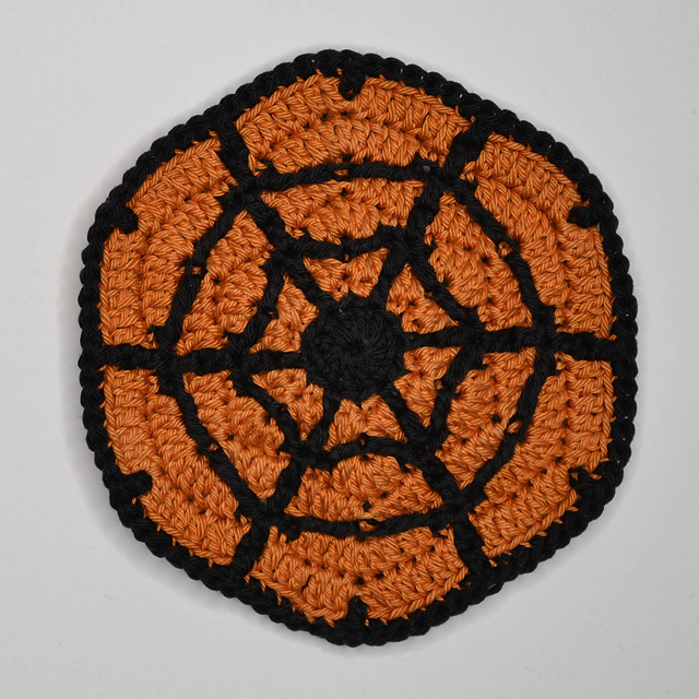 Ravelry: Mosaic Coaster Spiderweb pattern by Vita Mašalienė
