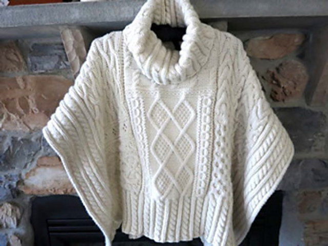 Ravelry: Poncho of the Month pattern by Hunt Valley Cashmere