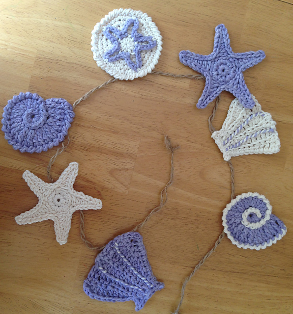 Ravelry: Sea Shell Motifs /Garland pattern by Lynne Samaan