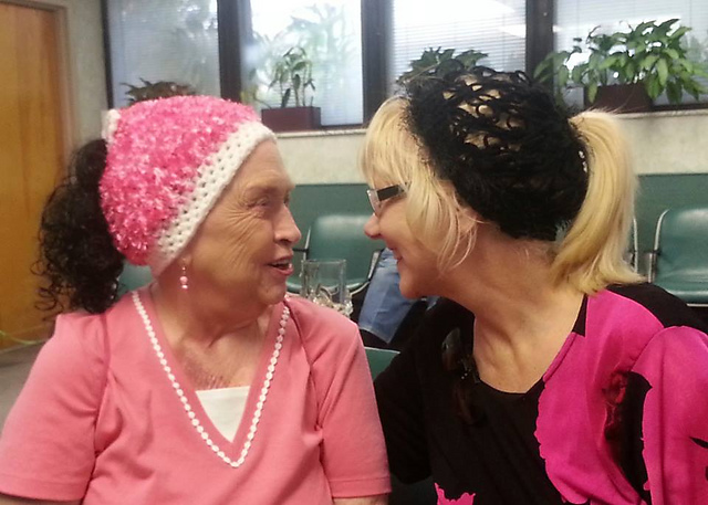 Ravelry: Fuzzy Pony Tail Hat pattern by Lynn Olive