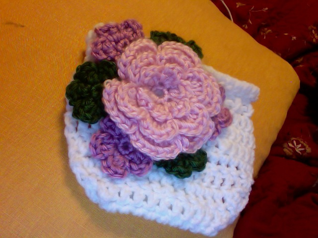 Ravelry: lyshygurl's fancy flower diaper cover and HAT w/flower