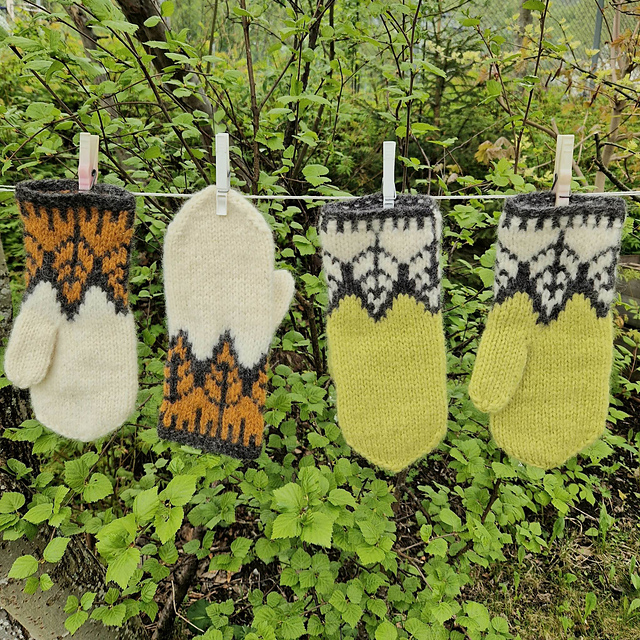 Ravelry: Tova bladvotter / Leaf mittens pattern by MaBe