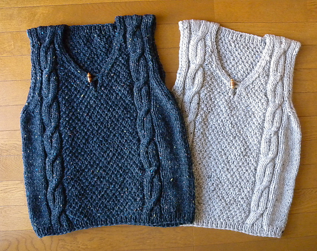 Ravelry: B. Aran vest pattern by michiyo