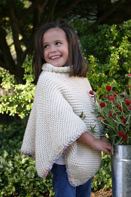 Ravelry: # 037 Children's Poncho pattern by Leslie Scanlon