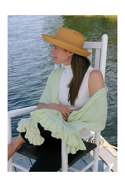 Ravelry: # 061 Silk & Alpaca Wrap pattern by Leslie Scanlon