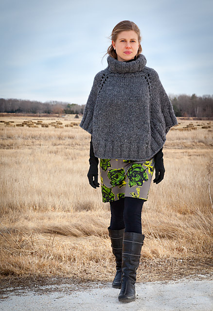 Ravelry: # 130 Back Bay Poncho pattern by Leslie Scanlon