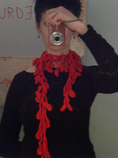 Ravelry: Blood Scarf pattern by Melissa Bebak