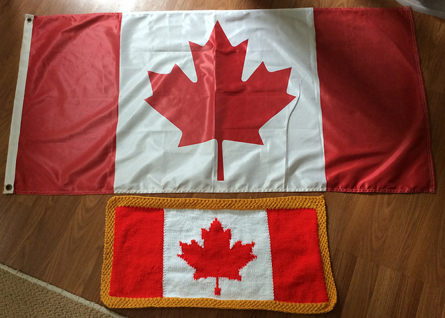 Ravelry: Canadian Flag pattern by Cynthia MacDougall