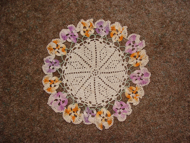 Ravelry: Pansy Doily #5911 pattern by American Thread Company