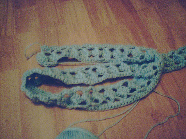 Ravelry: Diagonal shell belt/ hair wrap pattern by Ann-Marie Gray