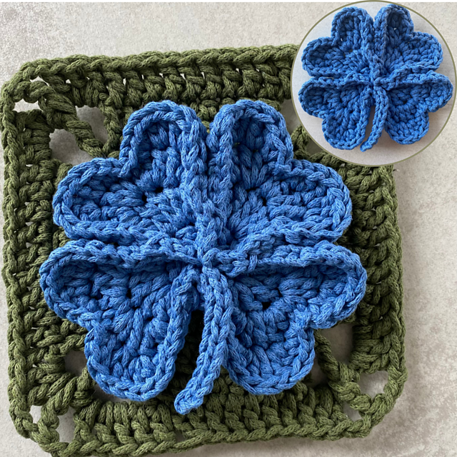Ravelry: Clover Granny Square pattern by Anna Lisek