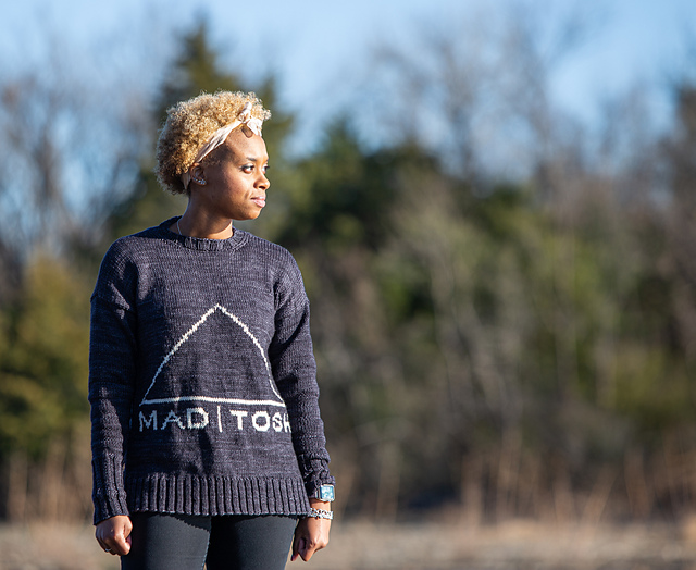 Ravelry: Mad|Tosh Logo Sweater pattern by Amy Gunderson