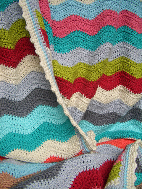 Ravelry: madiel's ripple blanket