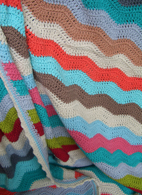 Ravelry: madiel's ripple blanket