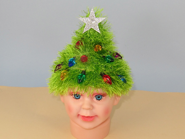 Ravelry: Childrens Easy Christmas Tree Beanie Hat pattern by Christine ...