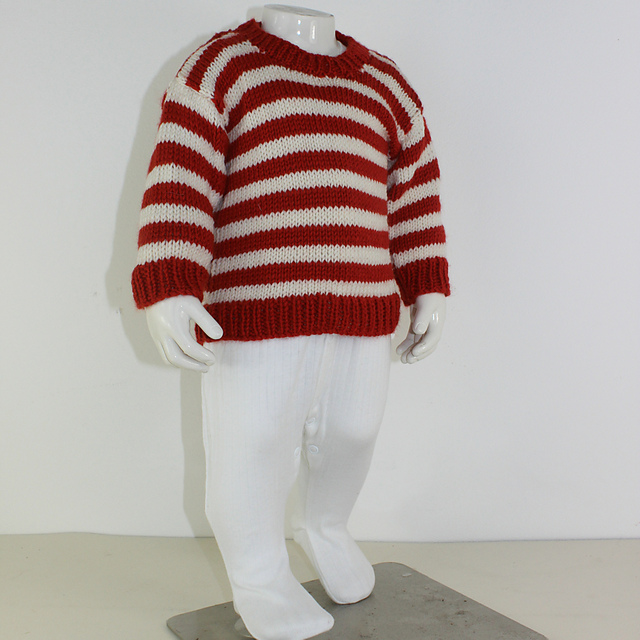 Ravelry: Baby Simple Stripe Sweater pattern by Christine Grant