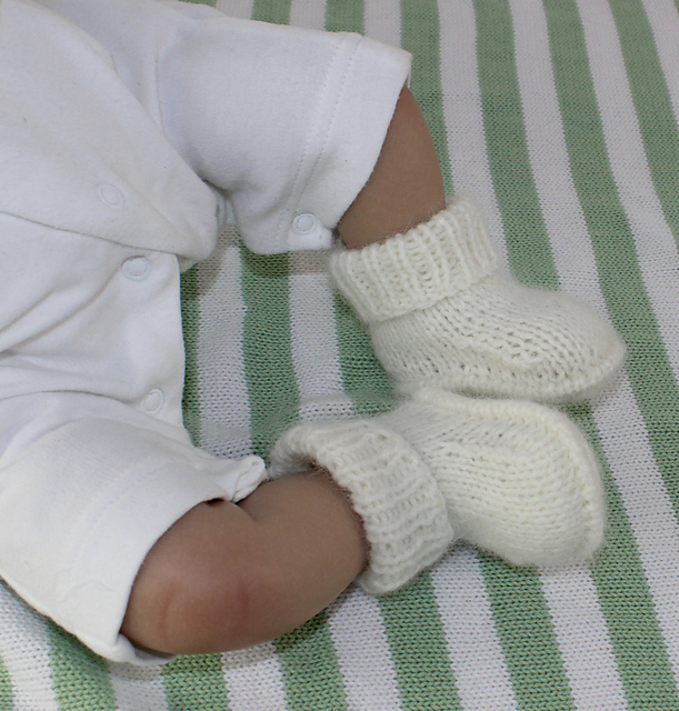 Ravelry: Baby Fluffy Booties pattern by Christine Grant