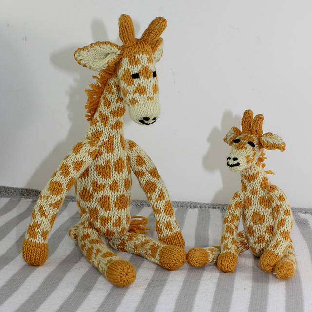 Ravelry: Cute Mother and Baby Giraffe Toys pattern by Christine Grant